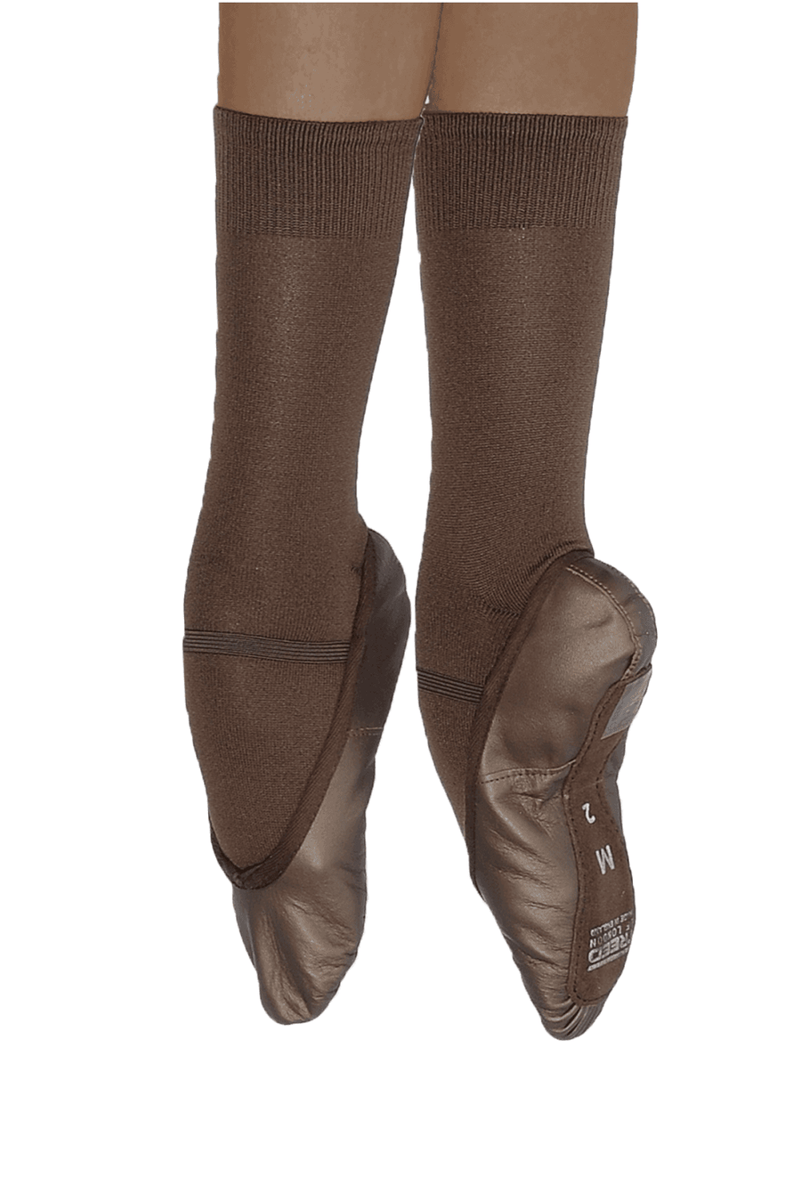 Freed of London Aspire Leather Full Sole Ballet Shoe in Bronze & Brown ...