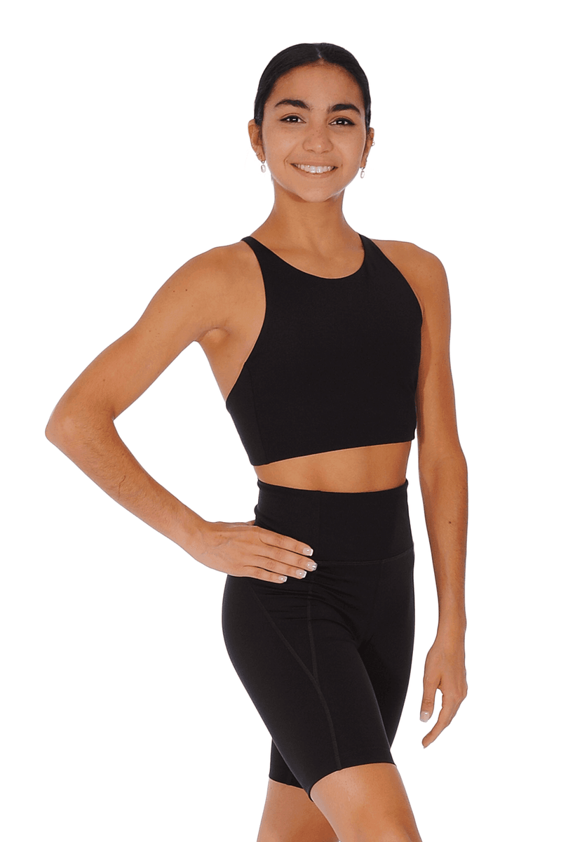 Girlfriend Collective sustainable cross back bra crop top – Dancewear ...